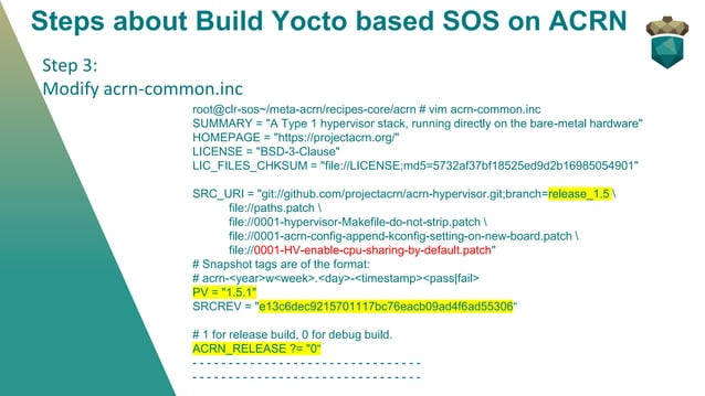 Project ACRN how to build a Yocto Project-based SOS | PDF | Operating Systems | Computer ...