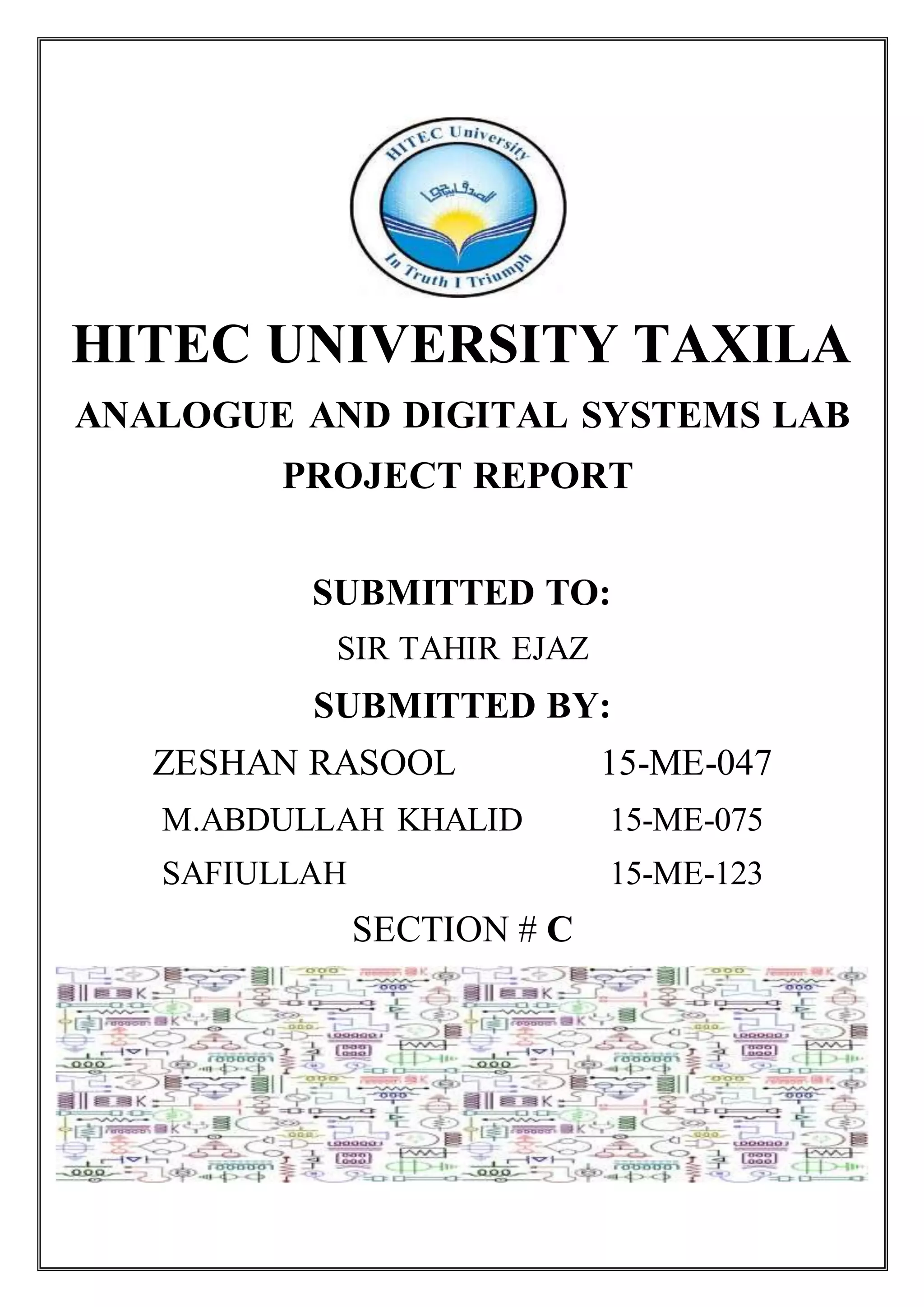 LIGHT DETECTOR USING NAND GATE | DOCX