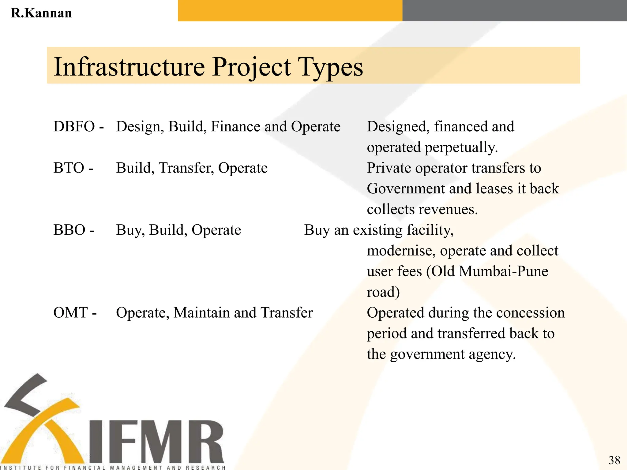 Project and Infrastructure Finance slides Module1_Ver3.ppt