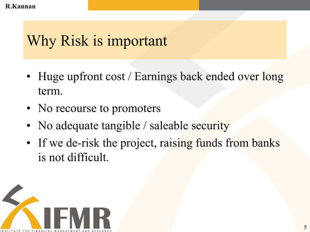 Project and Infrastructure Finance slides Module1_Ver3.ppt