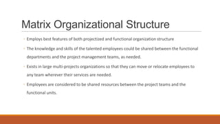 Project and organizational structure | PPTX