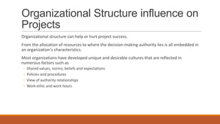 Project and organizational structure | PPTX