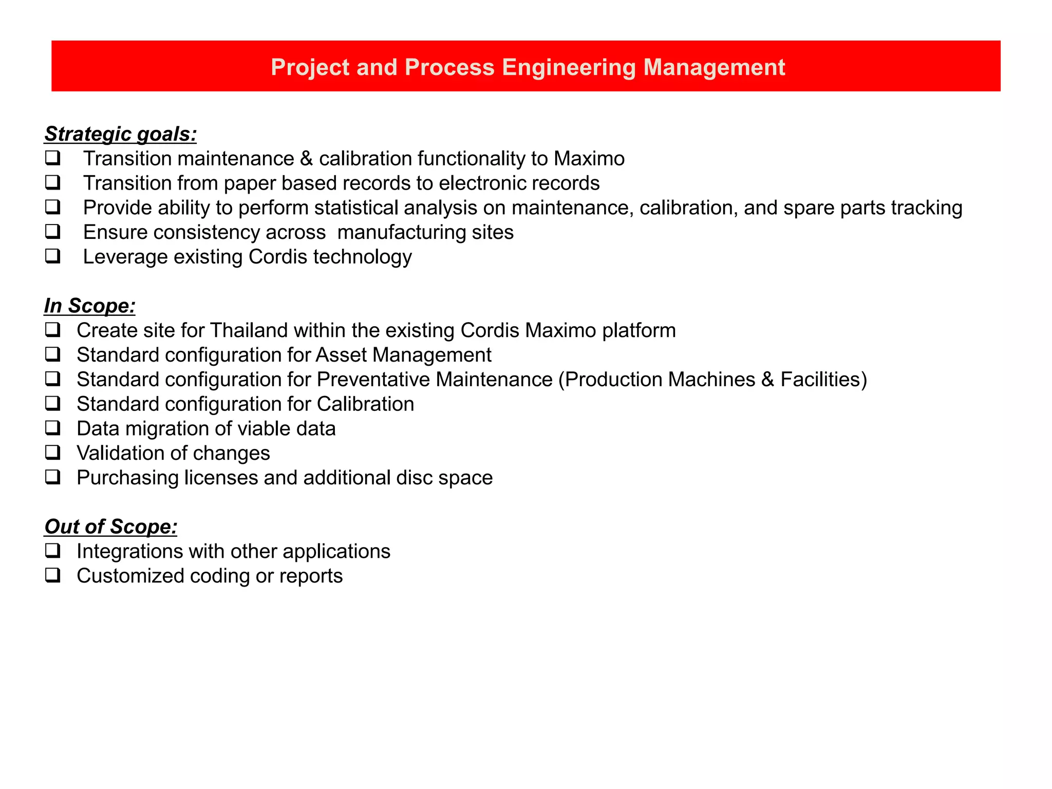 Project and process engineering management industrial engineering ...