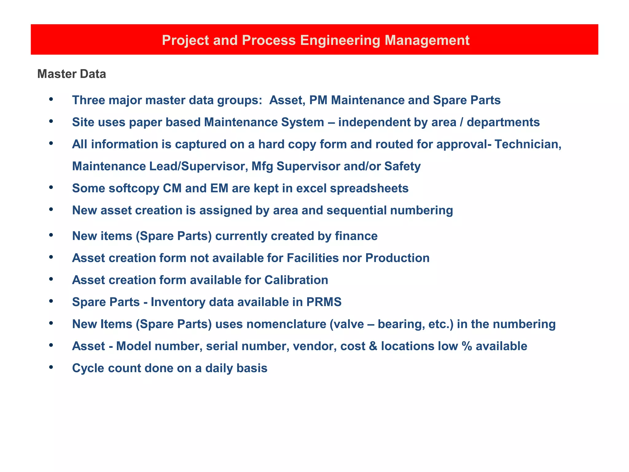 Project and process engineering management industrial engineering ...