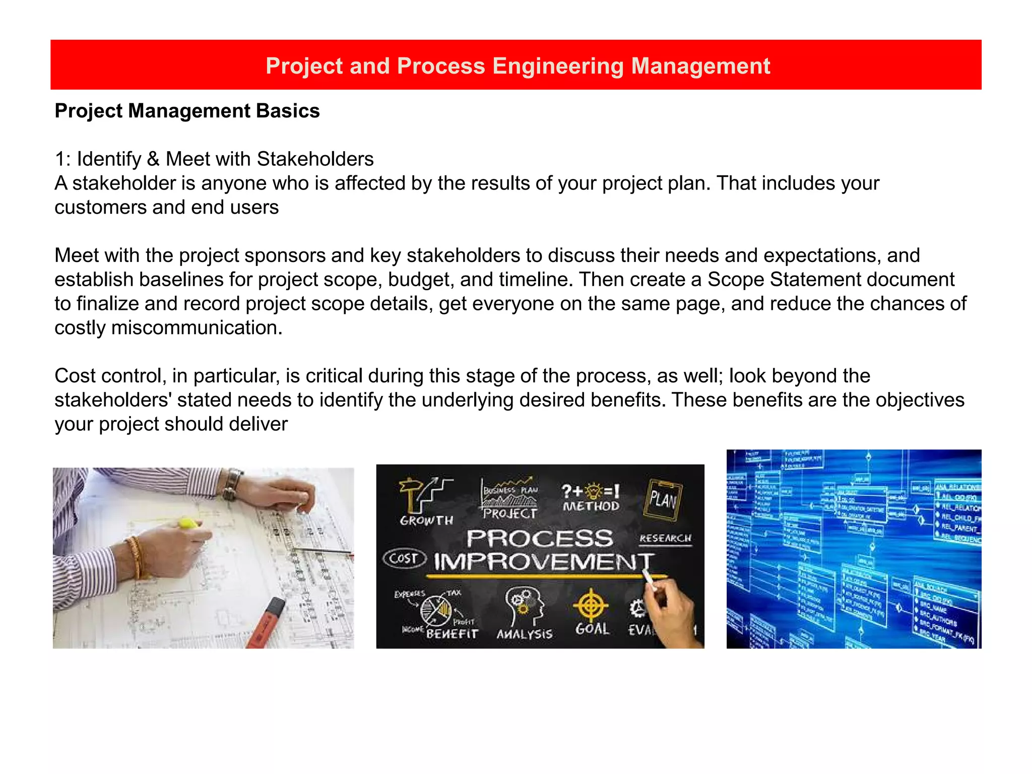 Project and process engineering management industrial engineering ...