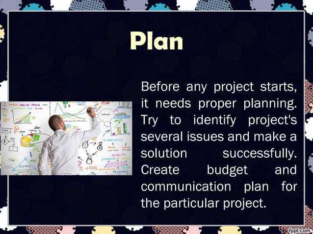 Project and use of project management tools and techniques | PPT