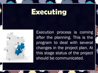 Project and use of project management tools and techniques | PPT