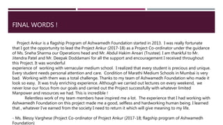 Project Ankur by Ashwamedh Foundation | PPTX