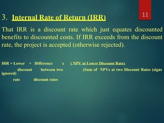 HOW TO EVALUATE PROJECT BY USING PROJECT APPRAISAL METHOD AT WORKPLACE ...