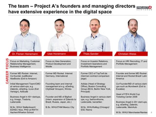 Project A hiring at TechStartupJobs Fair Berlin Spring 2015 | PPTX