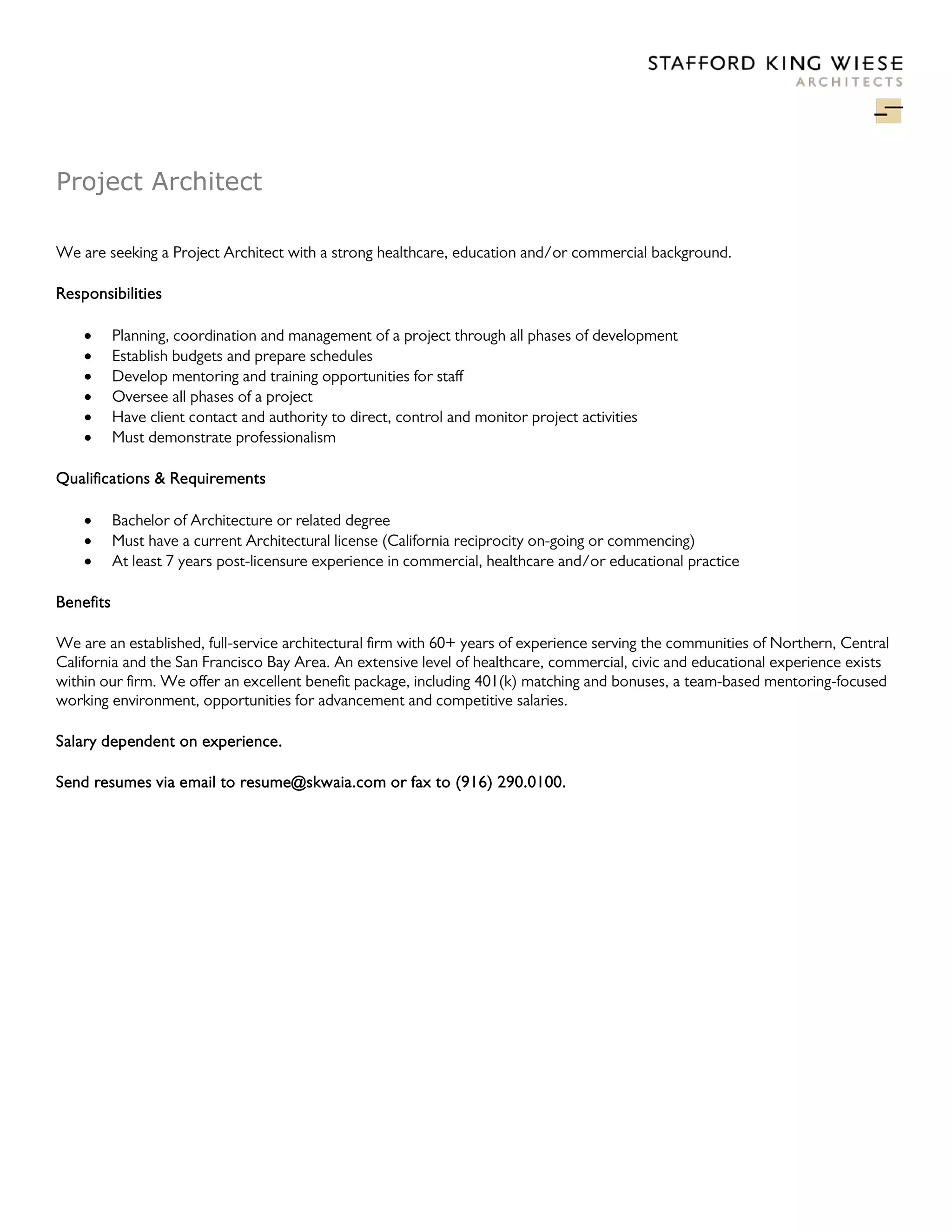 Project Architect | PDF