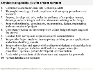 Project architect | PPT