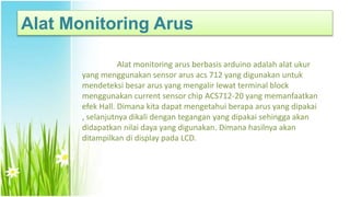 Alat Monitoring Arus | PPTX