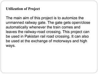 Automatic railway gate controller AUP | PPTX
