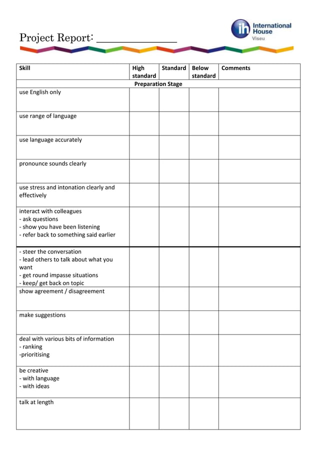Project assessment grids | PDF