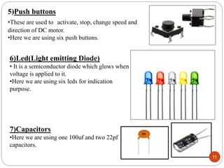 DC motor control using multiple switches | PPTX