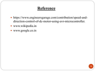 DC motor control using multiple switches | PPTX