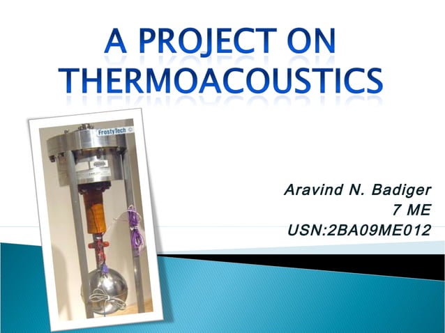 Project A Thermoacoustics | PPT | Chemistry | Science