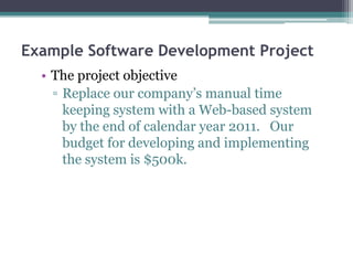 Project attributes (slideshare presentation) | PPTX