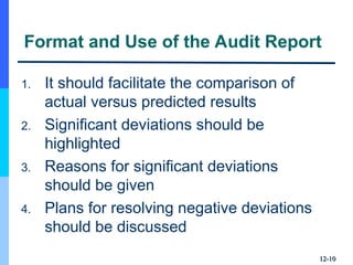 PROJECT AUDIT- METHODS OF EVALUATION AND ASSESSMENT. | PPT