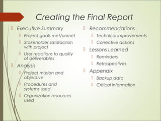 Project audit and closure | PPT
