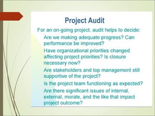 Project audit and closure | PPT