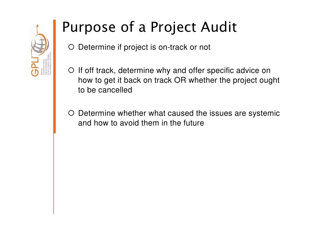 How to do a Project Audit