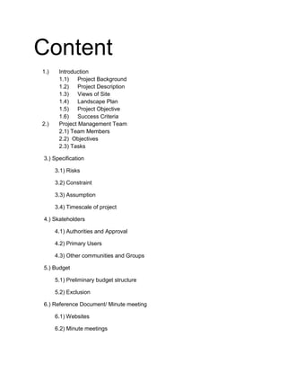 Project background | PDF