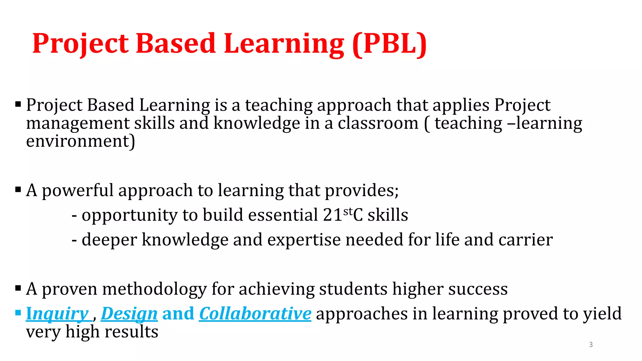Project based leaning a toolkit for teachers | PDF