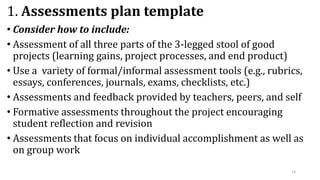 Project based leaning a toolkit for teachers | PPT