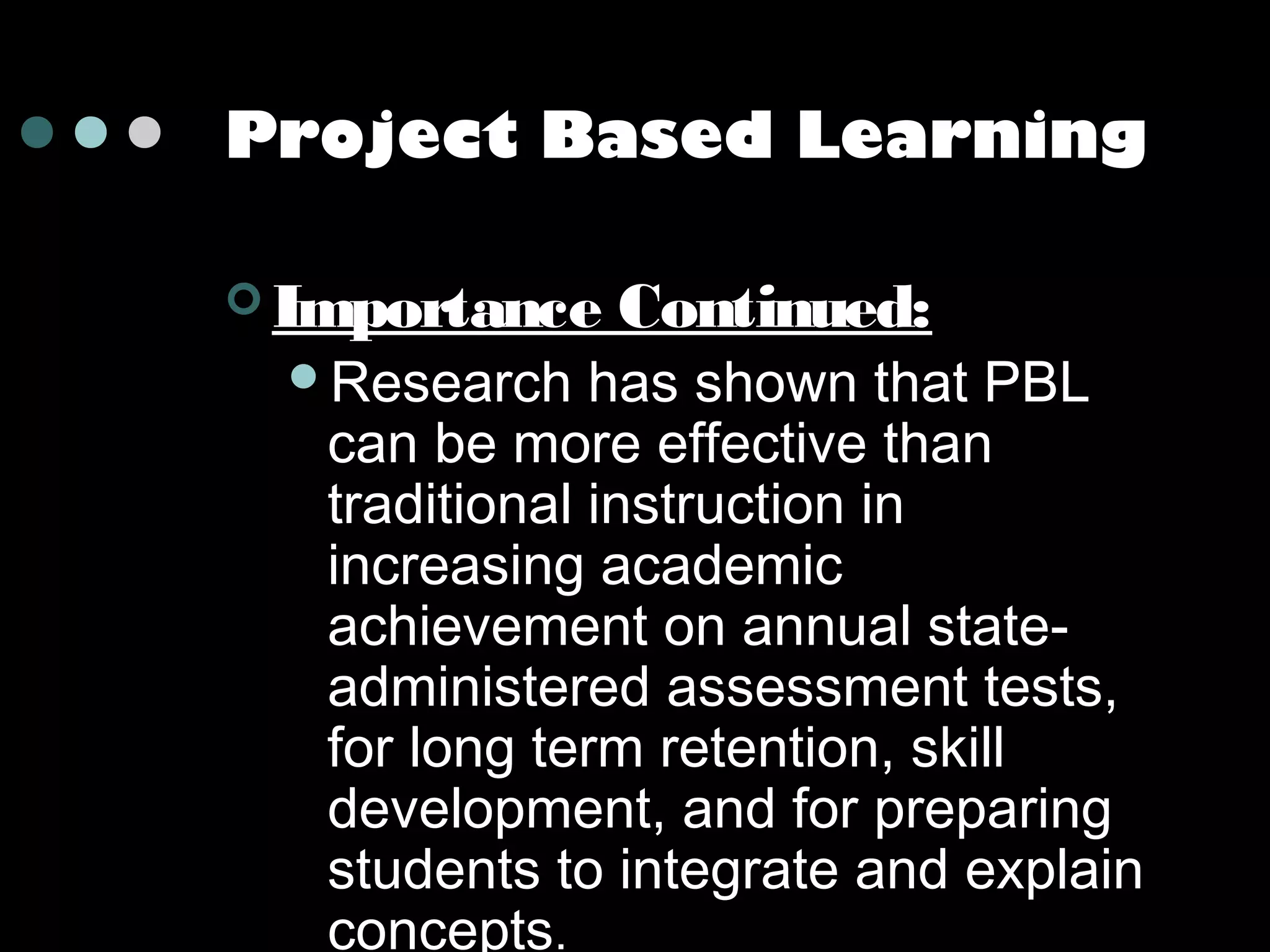 Project based learning | PPT
