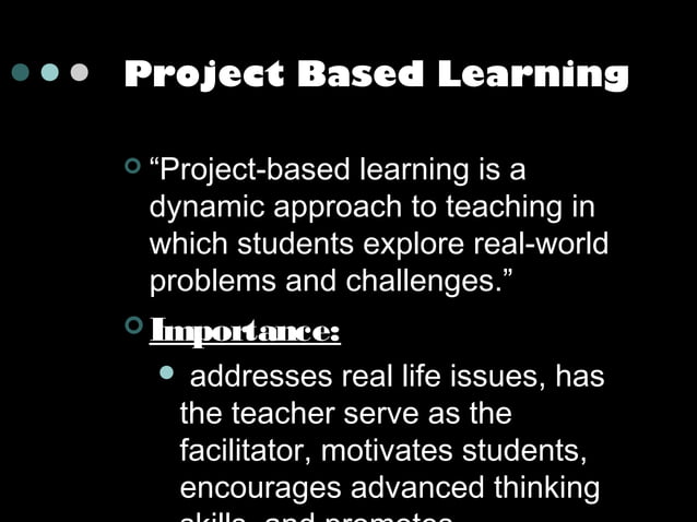 Project based learning | PPT