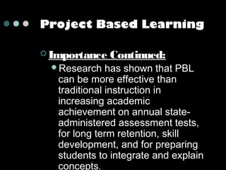 Project based learning | PPT