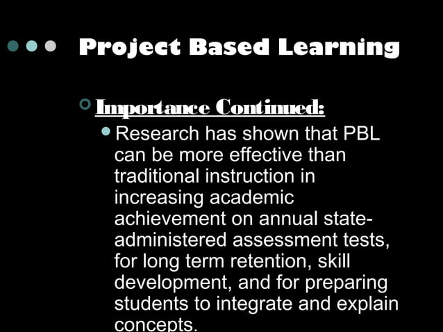 Project based learning | PPT