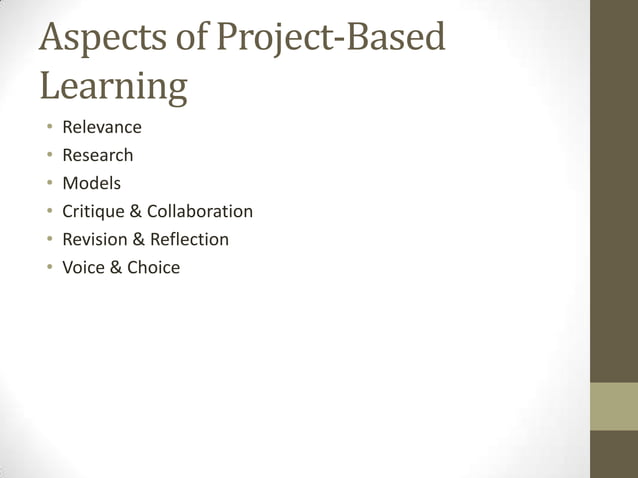 Project based learning | PPT