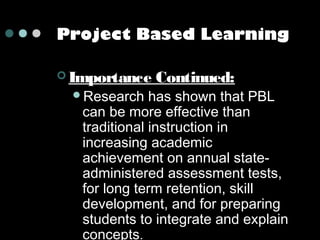 Project based learning | PPT