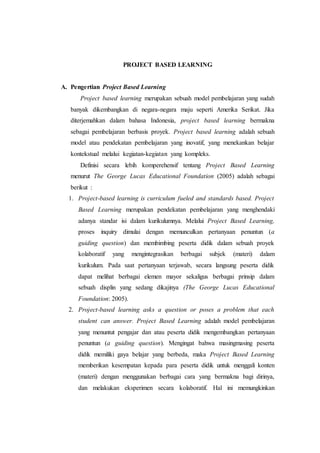 Project based learning | DOCX
