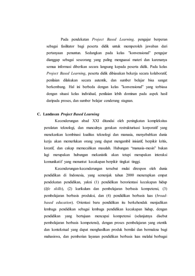 Project based learning | PDF