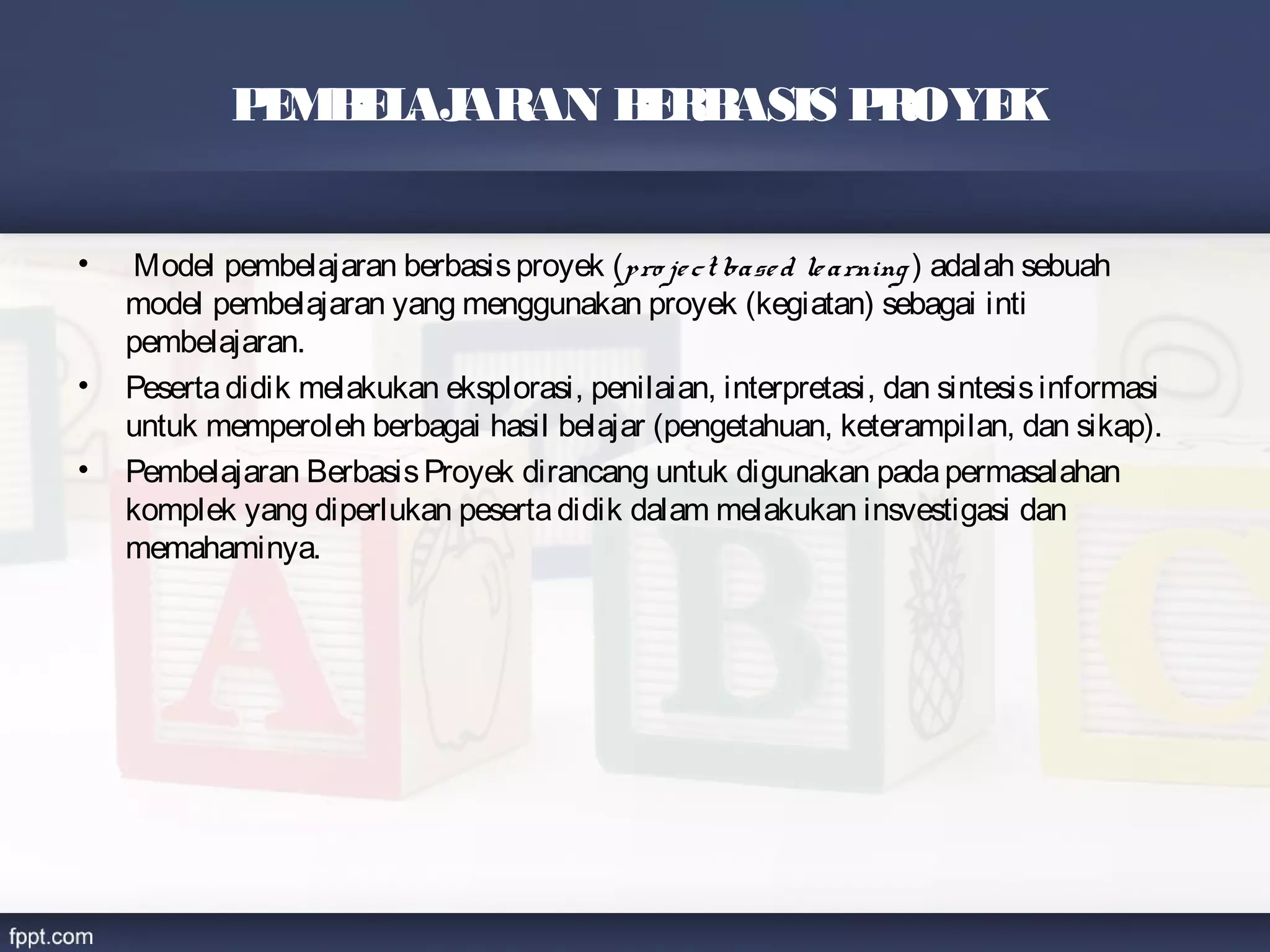 Project based learning | PPT