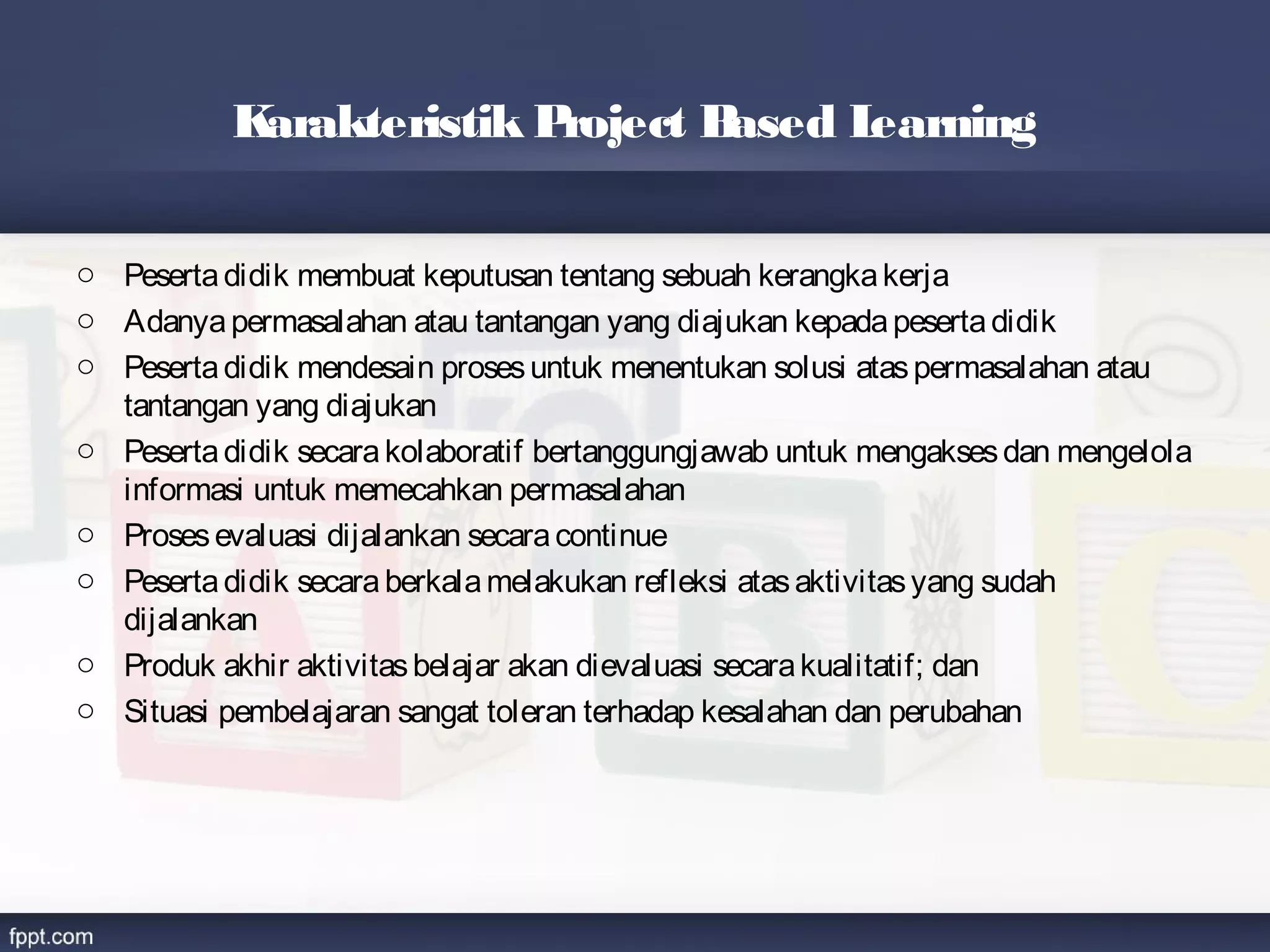 Project based learning | PPT