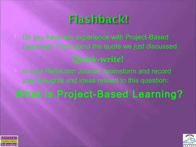 Project based learning | PPT