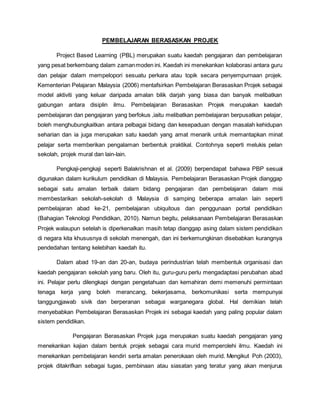 Project based learning | DOCX
