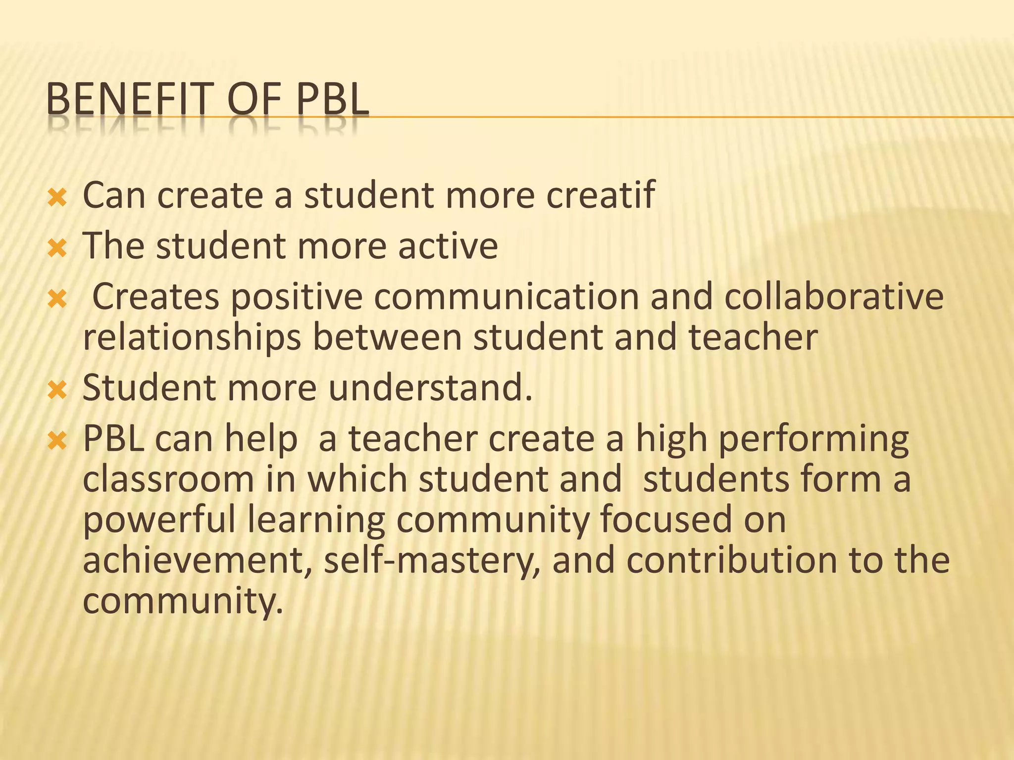Project based learning | PPT