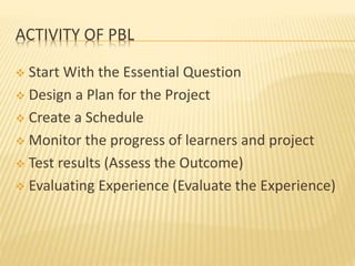 Project based learning | PPT