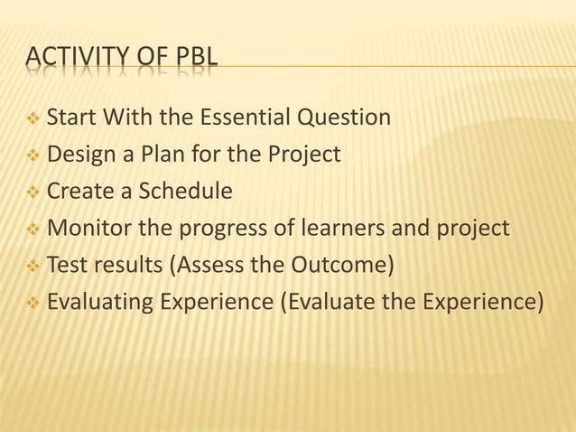 Project based learning | PPT