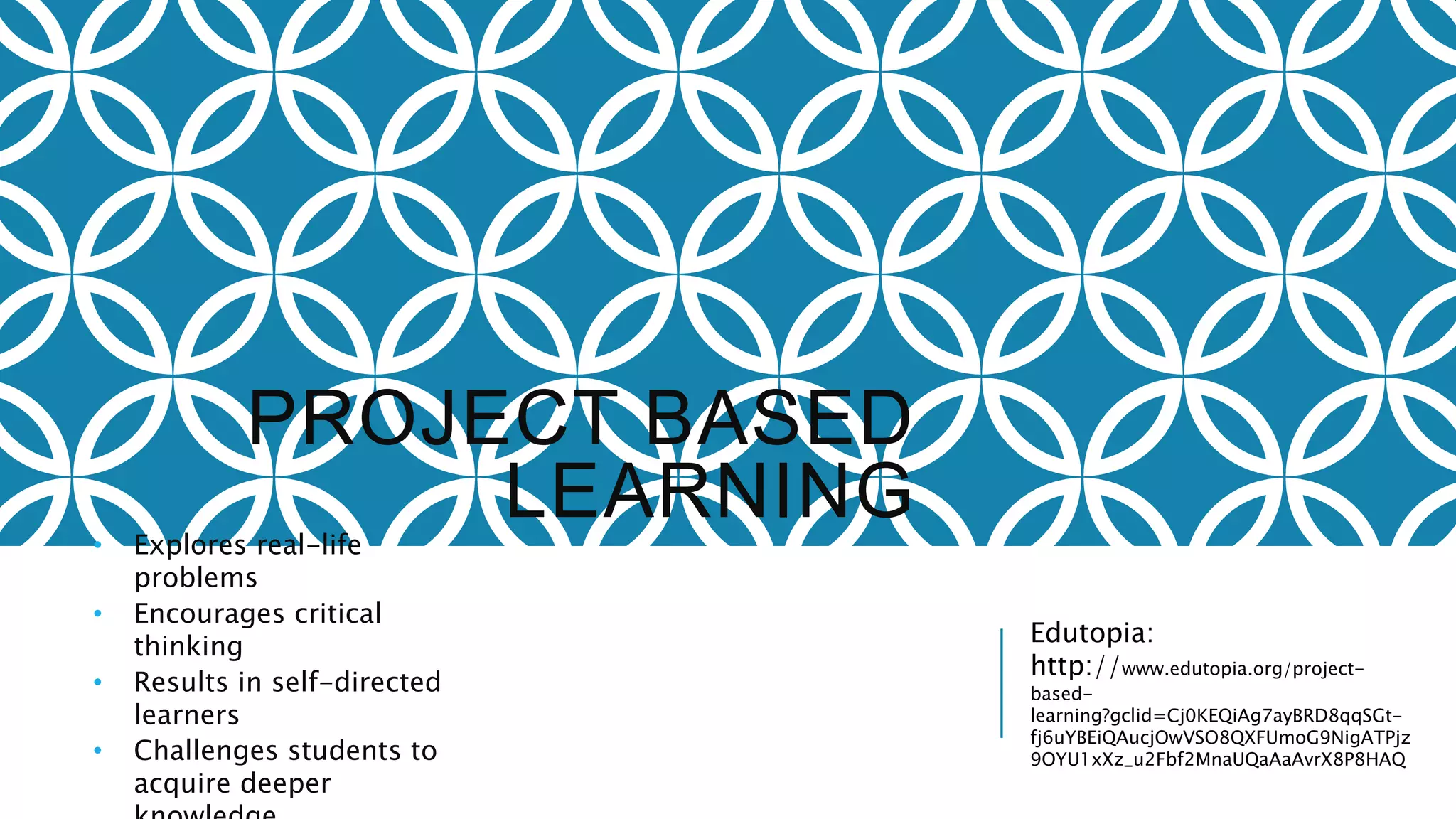 Project based learning | PPTX