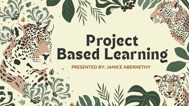 Project Based Learning - A Guide for Teachers | PPT