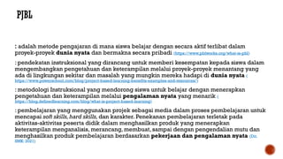 Project Based Learning 24 presentasi ppt | PPTX