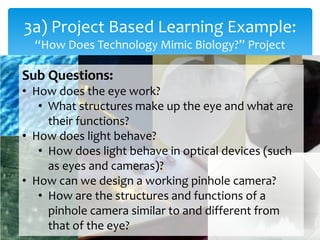 Project based learning and student inquiry learning in sd57 | PPTX