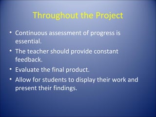 Project based learning online presentation | PPT | Educational ...